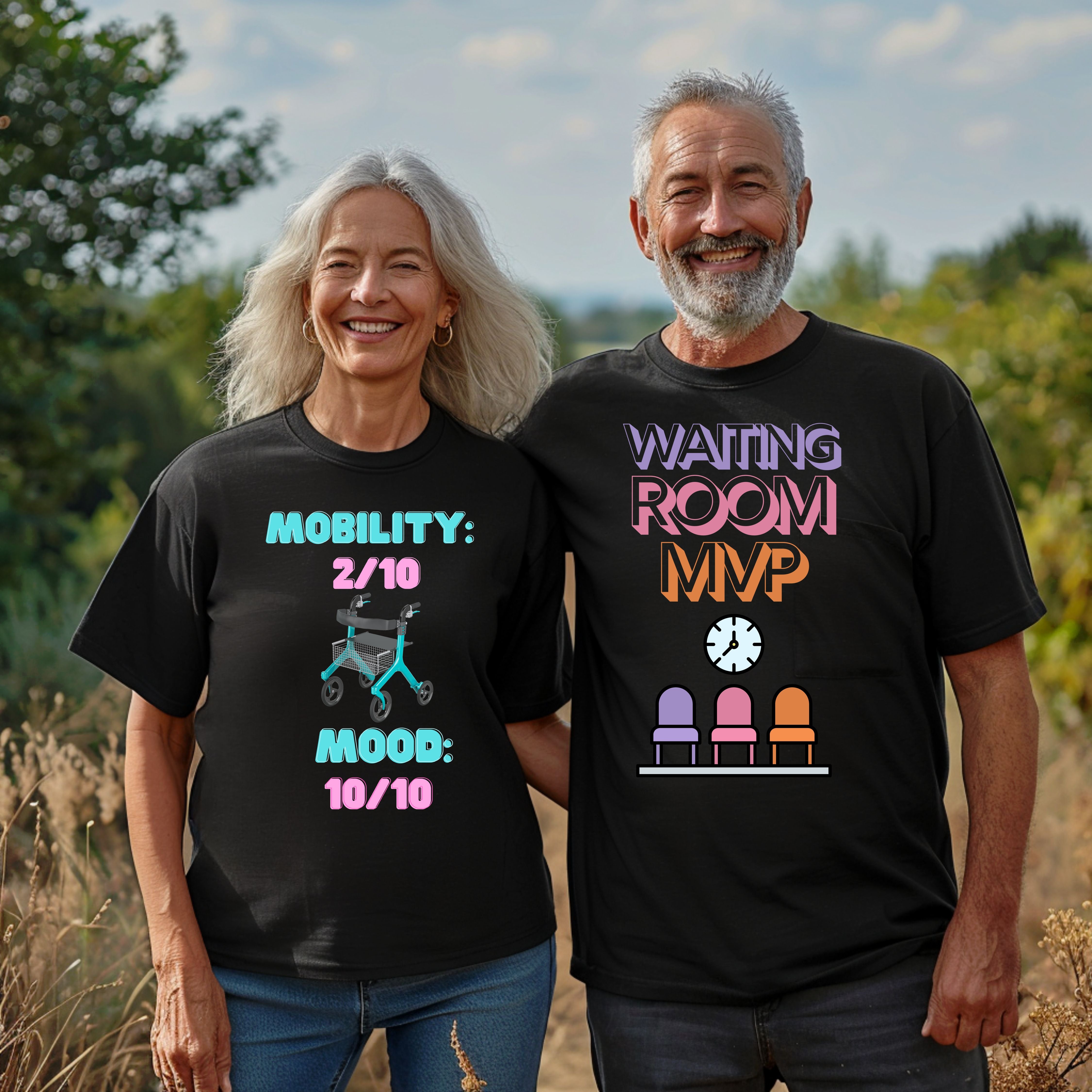 Funny Dark Humored Tshirts for Seniors – Exit Laughing